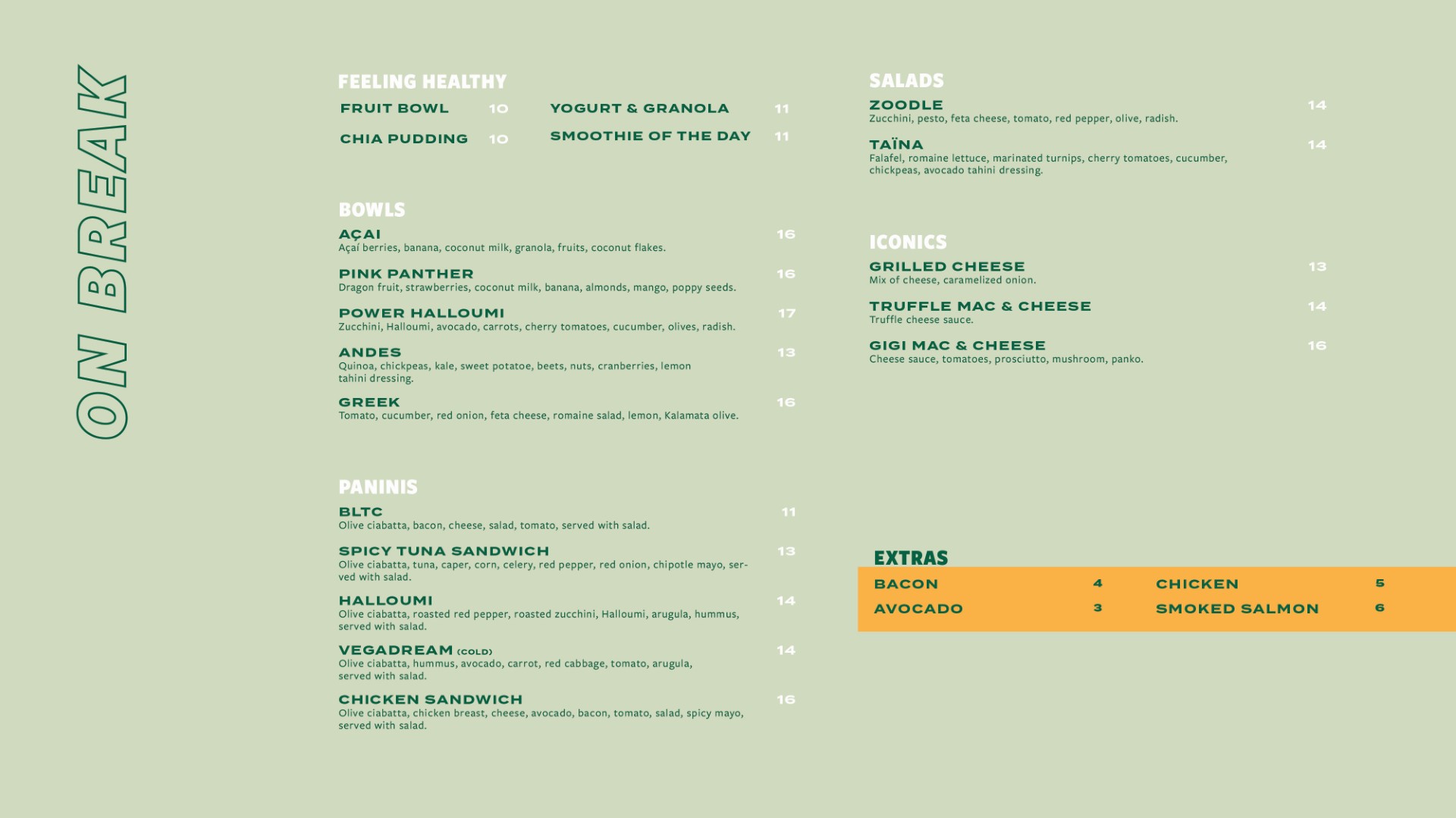 Fairview Location's Menu - Tommy Café