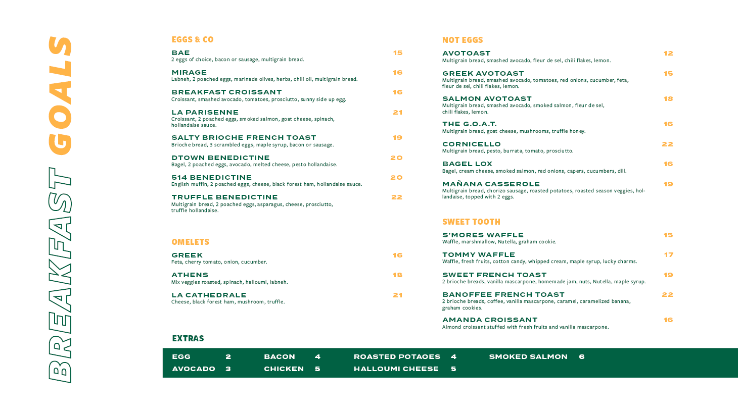 Fairview Location's Menu - Tommy Café